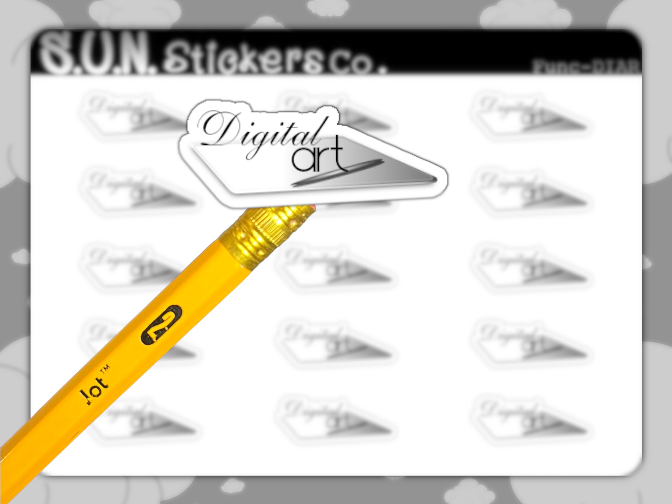 Digital Art Stickers, Digital Drawing Stickers, Artist Stickers ...