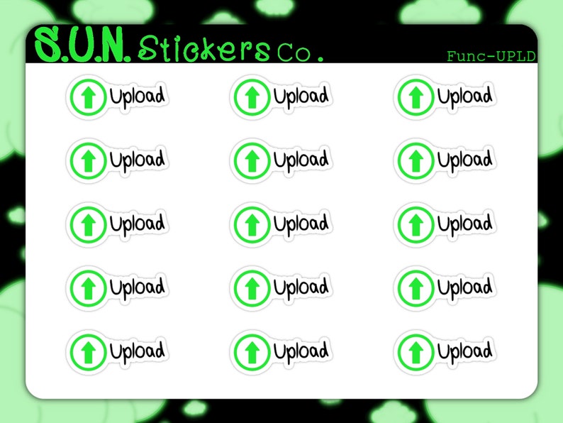 Upload Stickers, Record Stickers, Content Creator Stickers, Planner ...