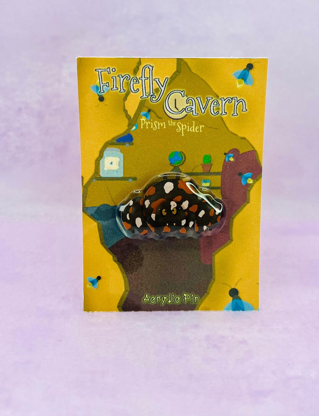 Acrylic Pin; Clear Acrylic Pin; Spider Acrylic Pin; Pin; Character Pin ...