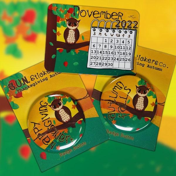 Thanksgiving Buttons - Etsy