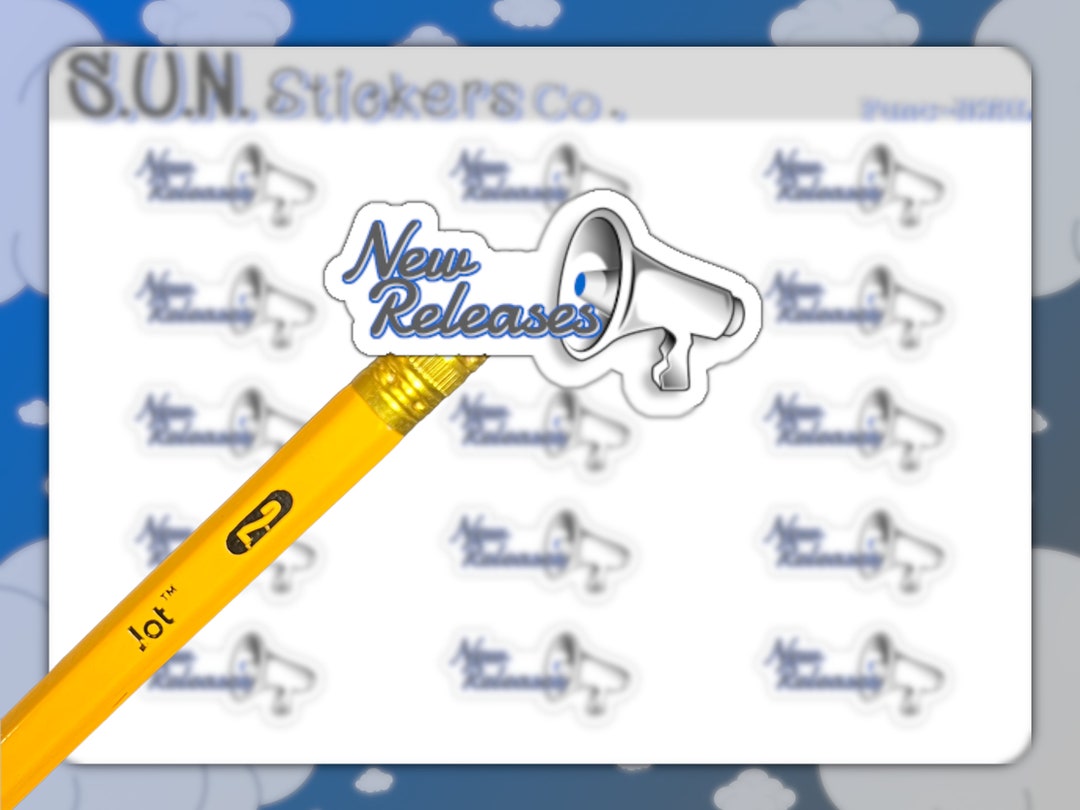 New Releases Stickers, Shop Owner Stickers, Planner Stickers, Shop ...