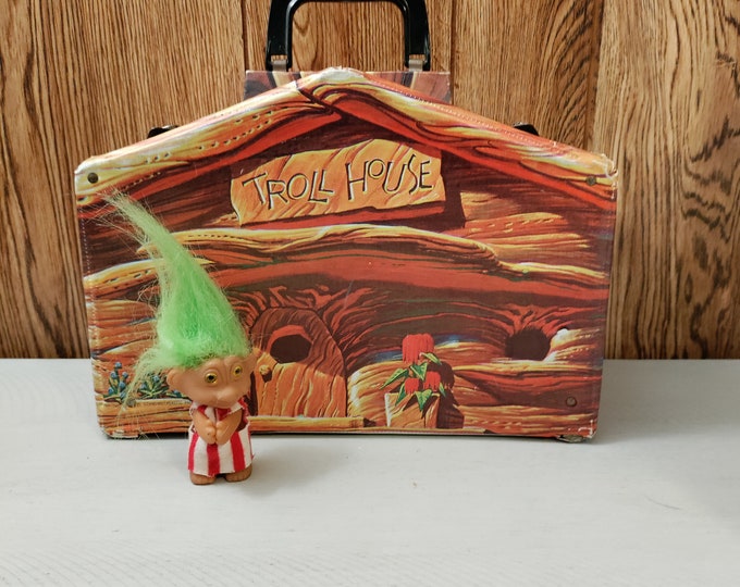 Vintage Troll House, Retro Troll Carrying Case, Troll Cave, 1960 ...