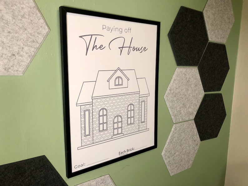 Custom Home Mortgage Payoff Chart (digital Download) // Fill in 200 ...