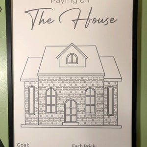 Custom Home Mortgage Payoff Chart (digital Download) // Fill in 200 ...