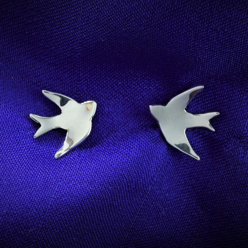 Swift Earrings Silver - Etsy UK