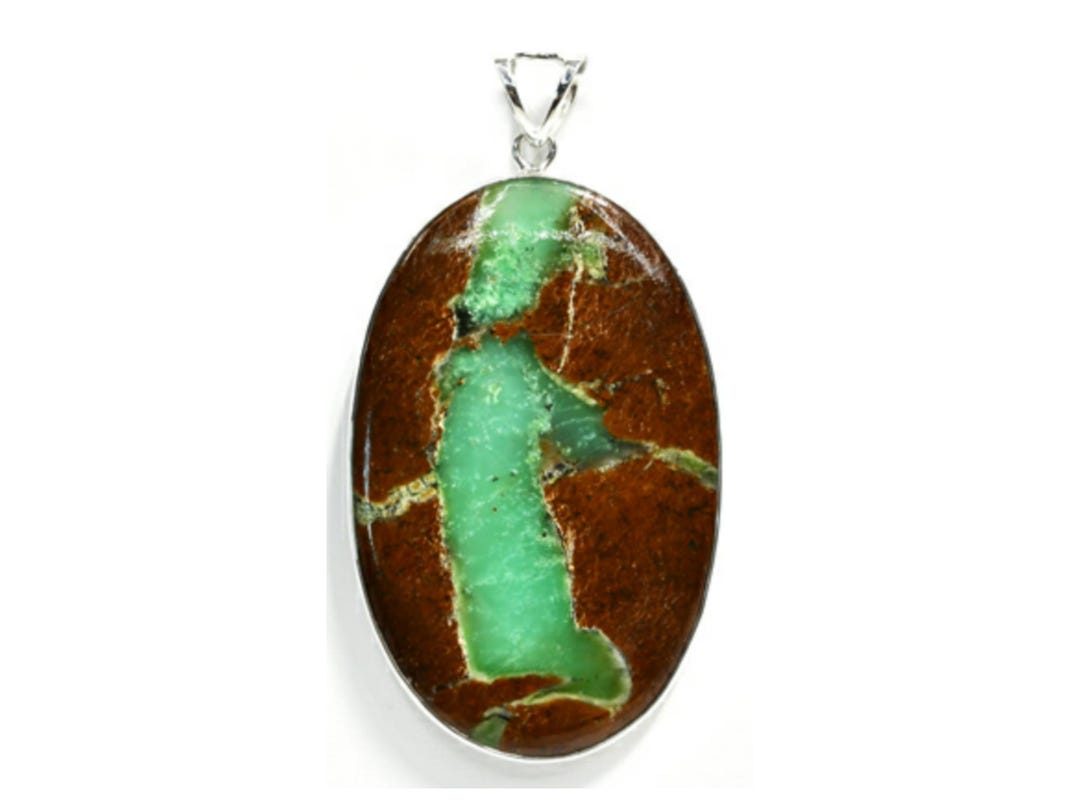 Chrysoprase Pendant - Etsy
