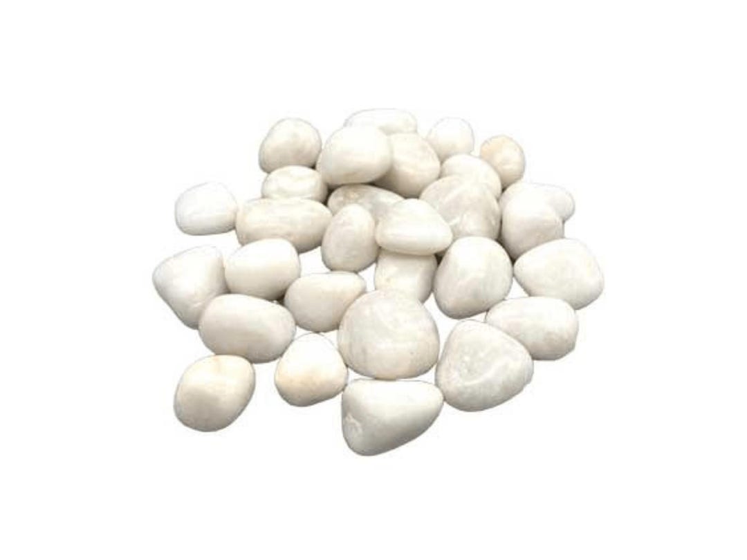 1 Lb White Agate Tumbled Stones - Etsy
