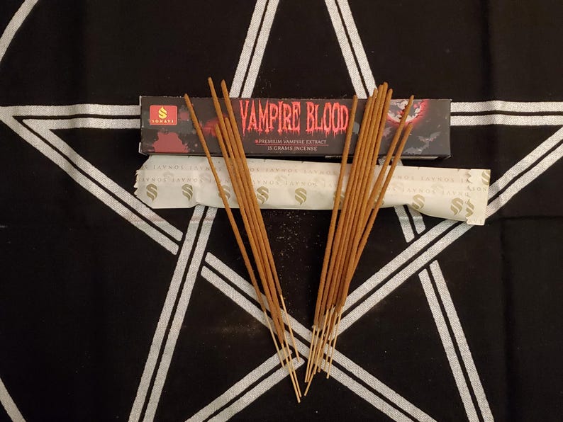 Vampire Blood Incense Sticks – 15g | Dark Ritual Incense for Protection ...