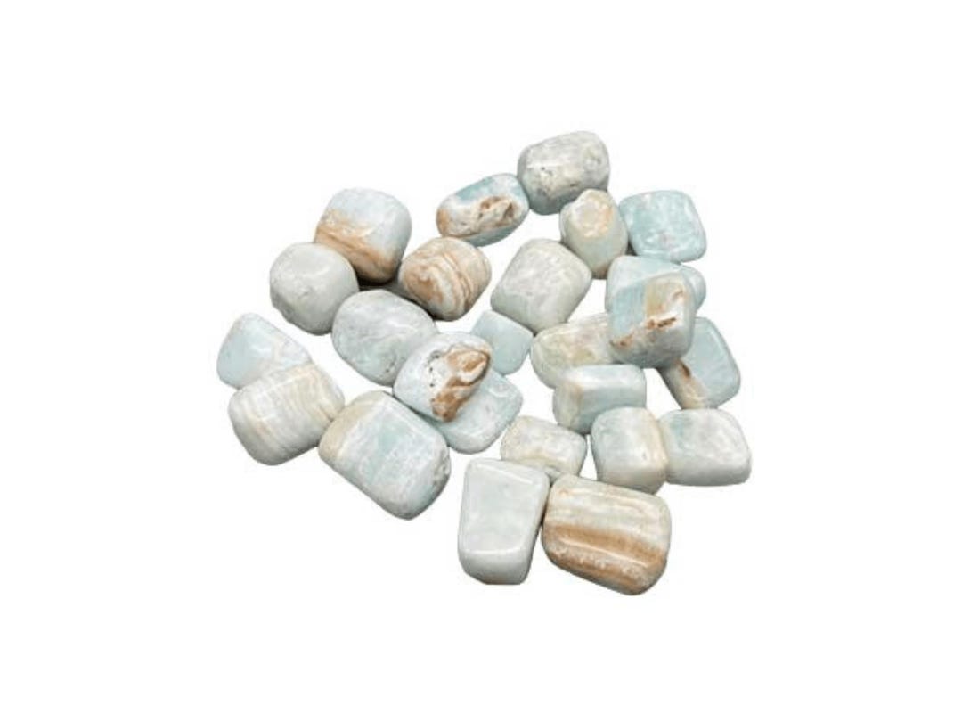 1 Lb Caribbean Calcite Tumbled Stones - Etsy