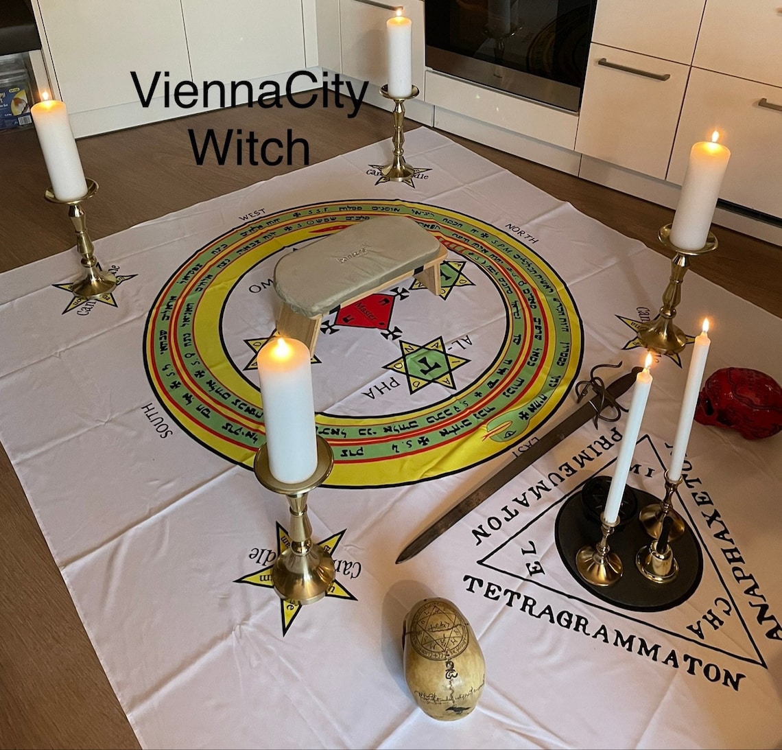 Círculo de Goetia de Magia Ceremonial - Etsy España