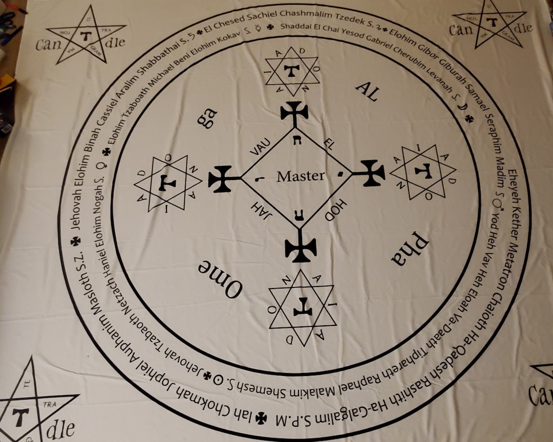 Lemegeton Magick Circle of Solomon (triangle Not Included) - Etsy