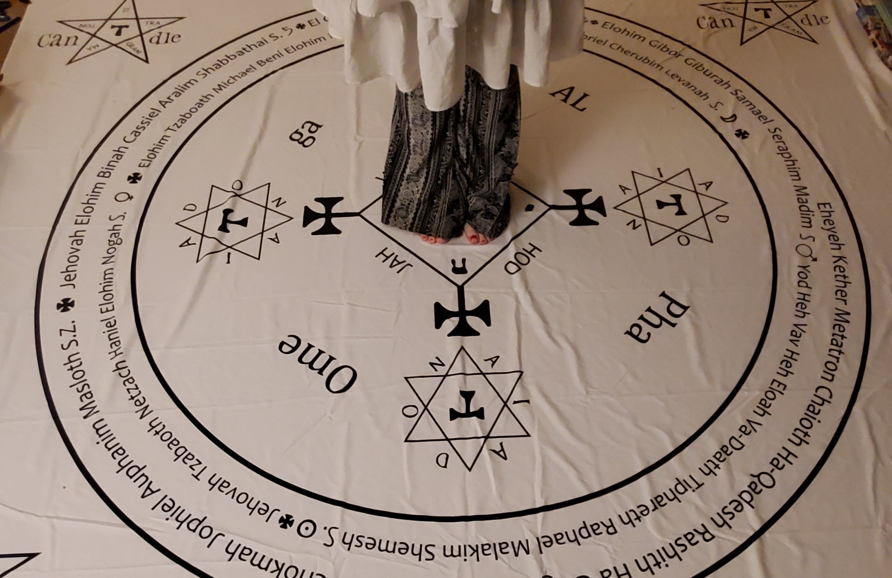 Lemegeton Magick Circle of Solomon (triangle Not Included) - Etsy