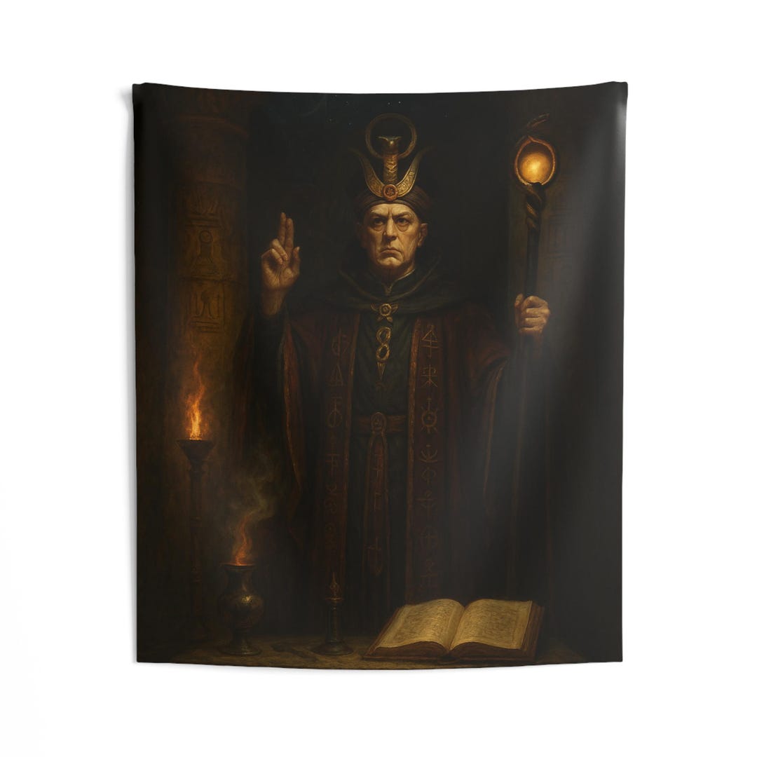 Aleister Crowley Occult Tapestry - Etsy