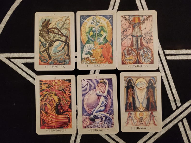 Crowley Thoth Tarot (small) — for Esoteric Insight and Occult Study - Etsy