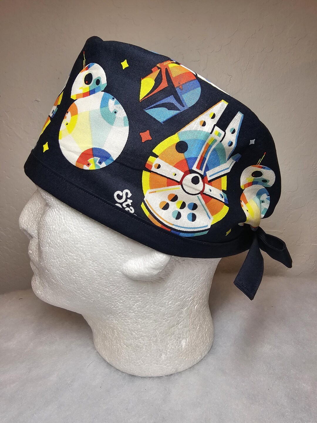 Star Wars Rainbow Surgical Scrub Cap, Surgeon's Cap, Nurse Cap, Dentist ...