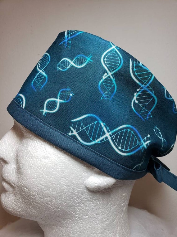 DNA Surgical Scrub Cap Science Cap Dentist Cap Laboratory - Etsy