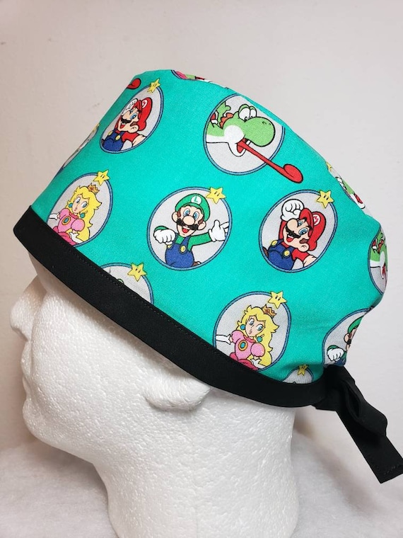 Nintendo Surgical Scrub Cap Nurse Cap Hygienist | Etsy