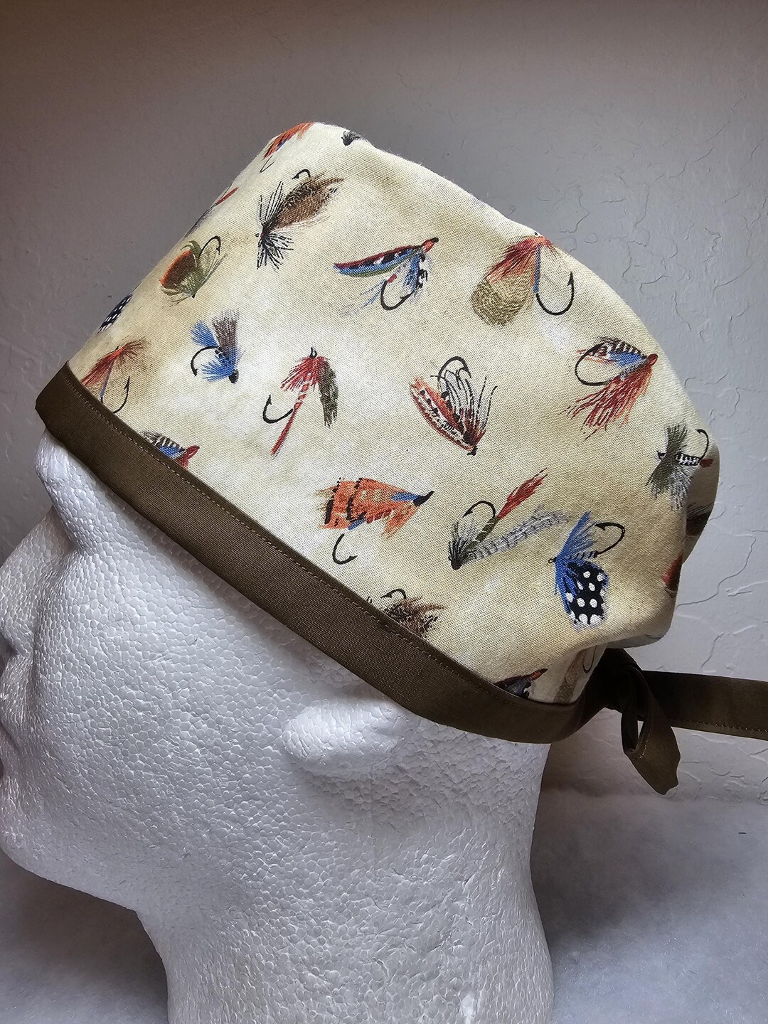 Fishing Lures Surgical Scrub Cap, Surgeon's Scrub Cap, Medical Scrub ...
