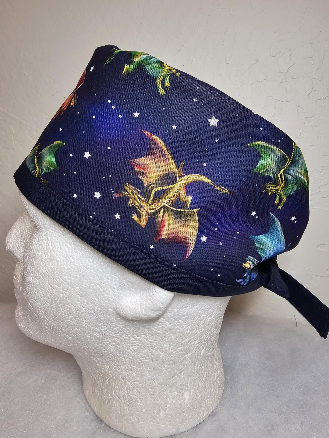 Dragon Surgical Scrub Cap, Surgeon's Cap, Nurse Cap, Lab Tech Cap, Food ...