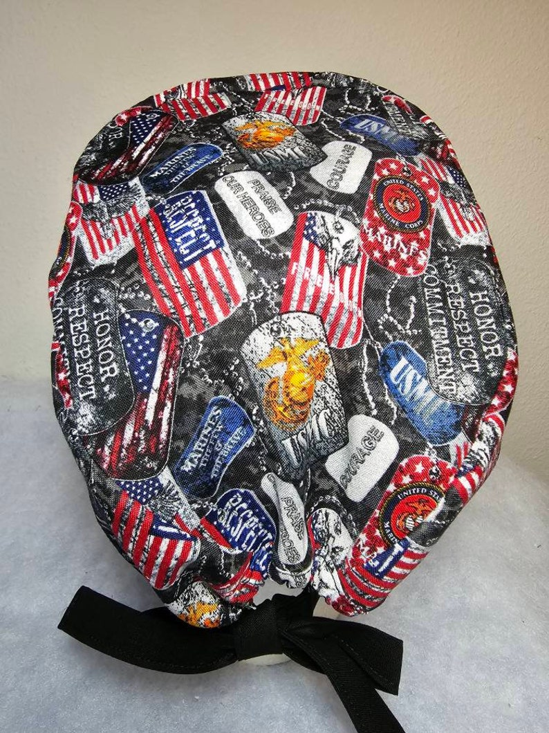 Military Dog Tags Surgical Scrub Cap Surgeon's Cap - Etsy