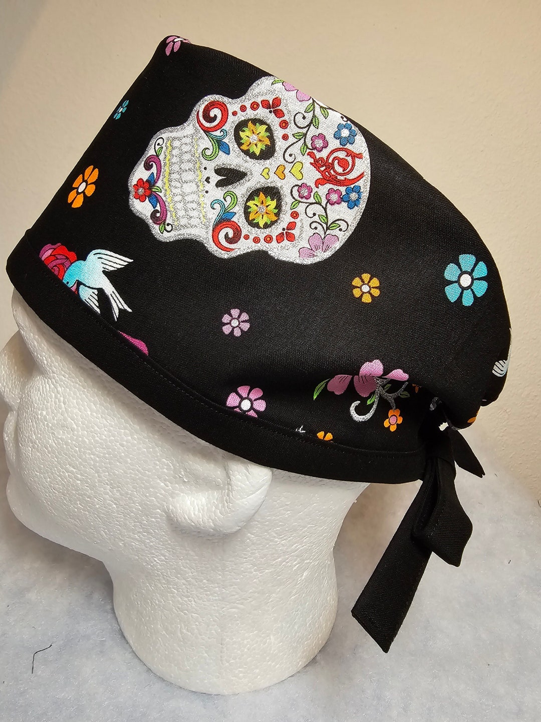Day of the Dead Surgical Scrub Cap, Surgeon's Cap, Nurse Cap, Halloween ...