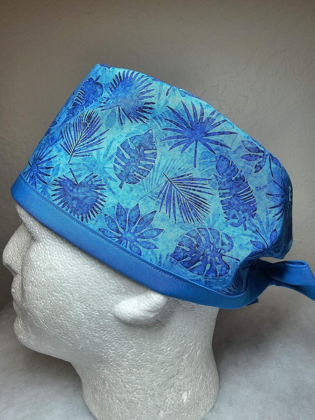 Blue Tropical Surgical Scrub Cap, Surgeon's Scrub Cap, Medical Scrub ...