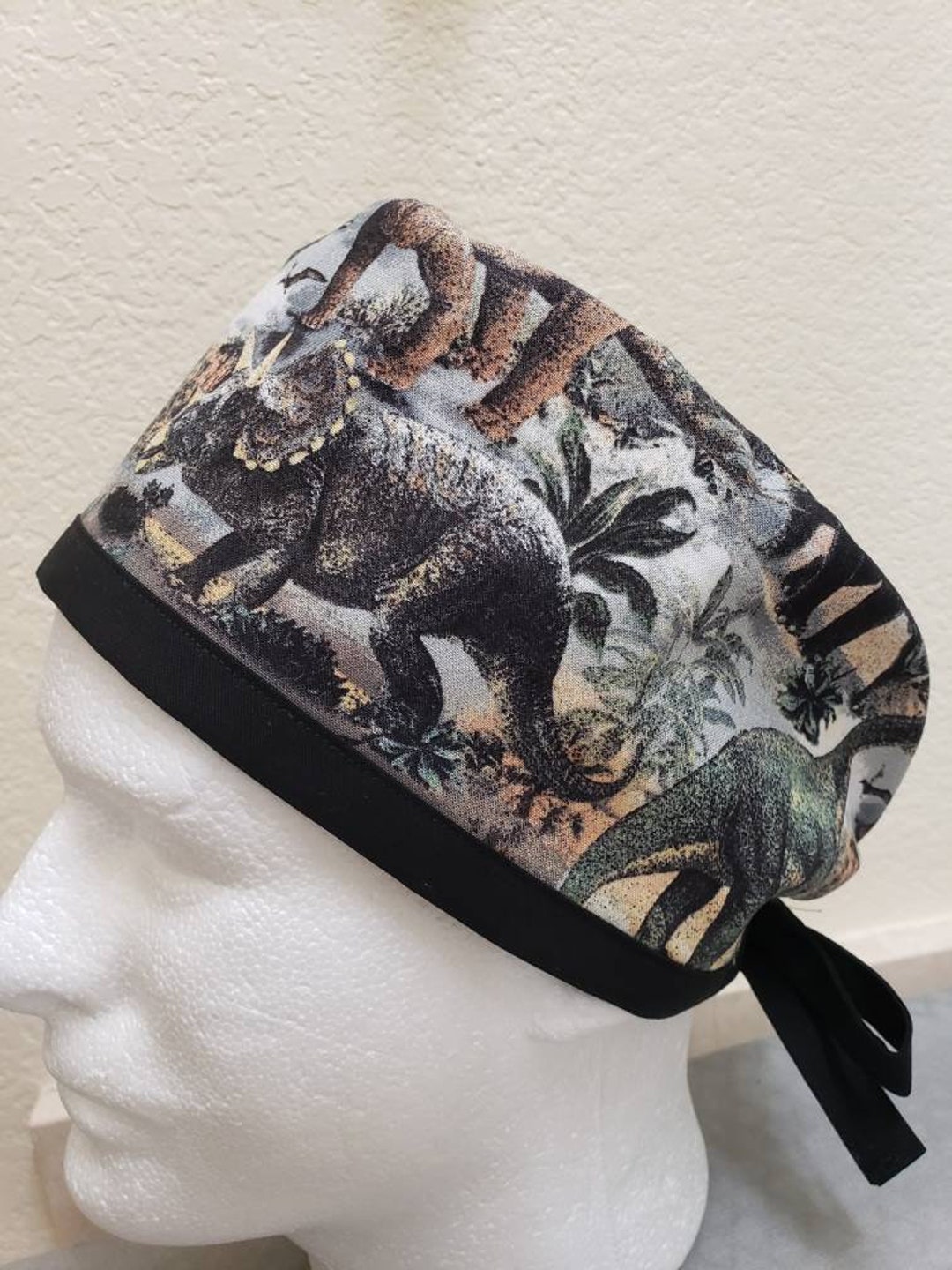 Dinosaur Surgical Scrub Cap, Surgeon's Cap, Nurse Cap, Lab Tech Cap ...