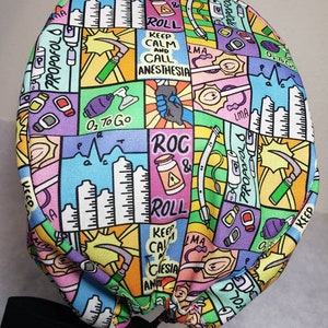 Funny Anesthesia Surgical Scrub Cap, Surgeon's Scrub Cap, Medical Scrub ...