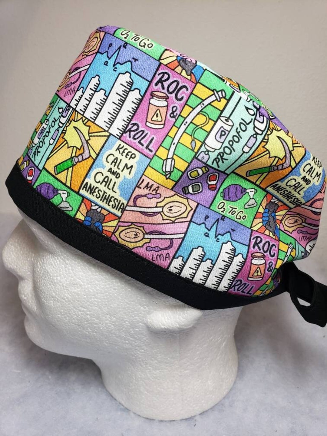 Funny Anesthesia Surgical Scrub Cap, Surgeon's Scrub Cap, Medical Scrub ...