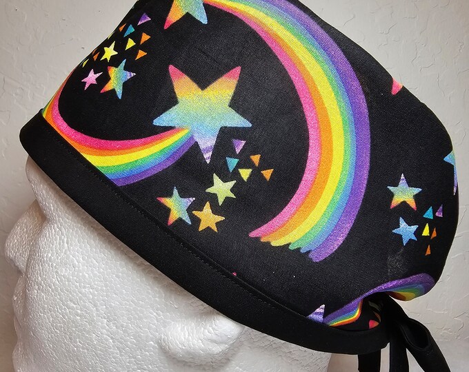 Pride Rainbow Surgical Scrub Cap, Surgeon's Cap, Nurse Cap, Dentist Cap ...