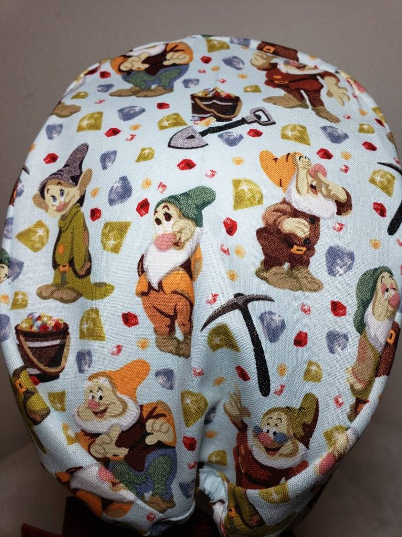 Disney Seven Dwarfs Surgical Scrub Cap, Nurse Cap, Food Service Cap ...