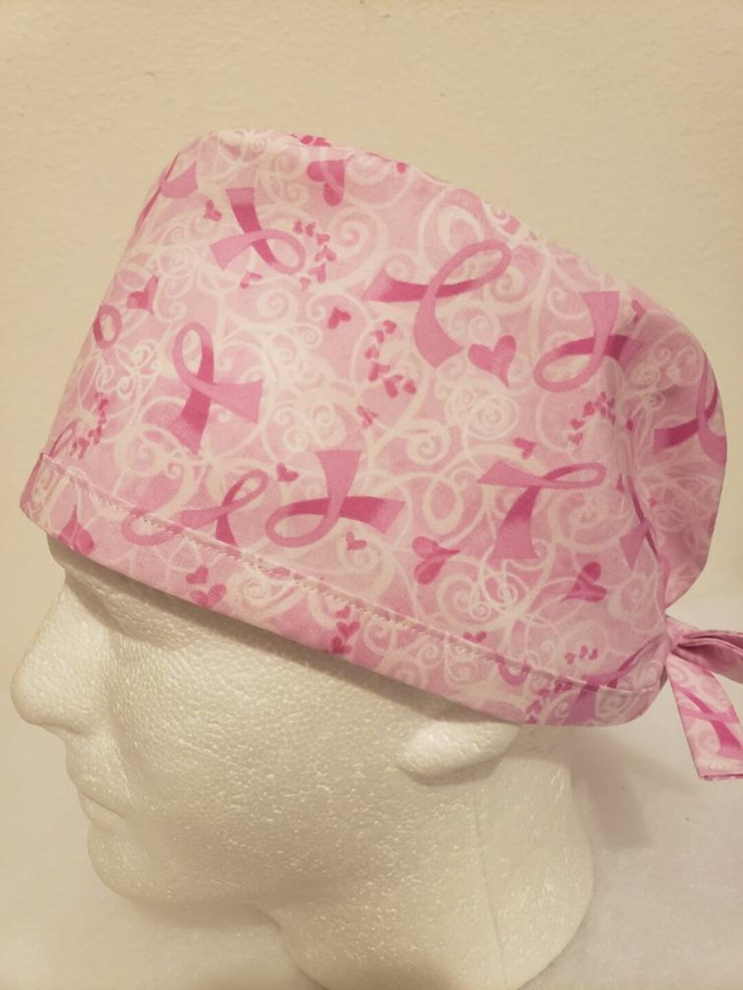 Breast Cancer Awareness Pink Ribbons Surgical Scrub Cap - Etsy