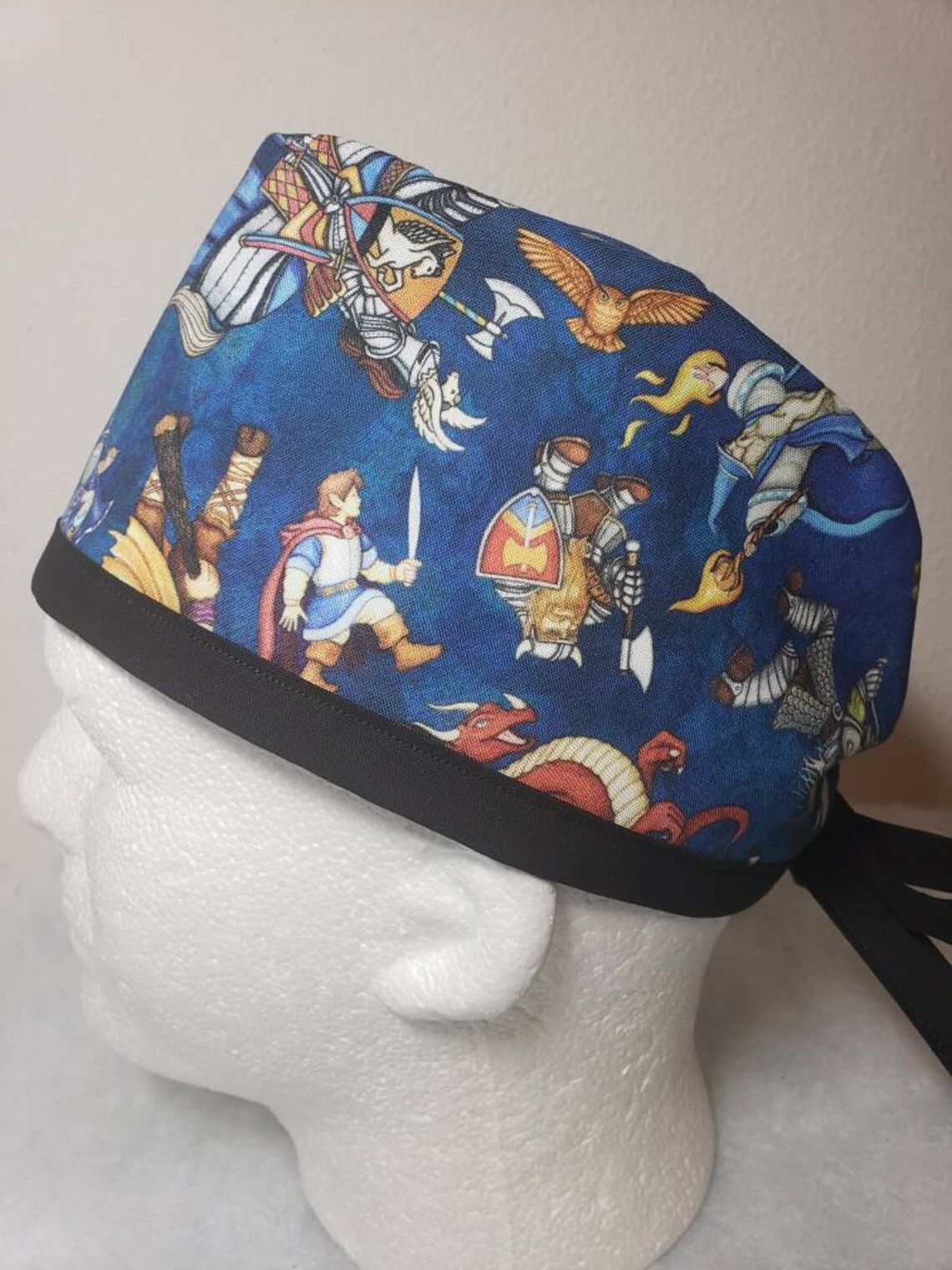 Dragons and Knights Surgical Scrub Cap Dentist Cap Nurse - Etsy