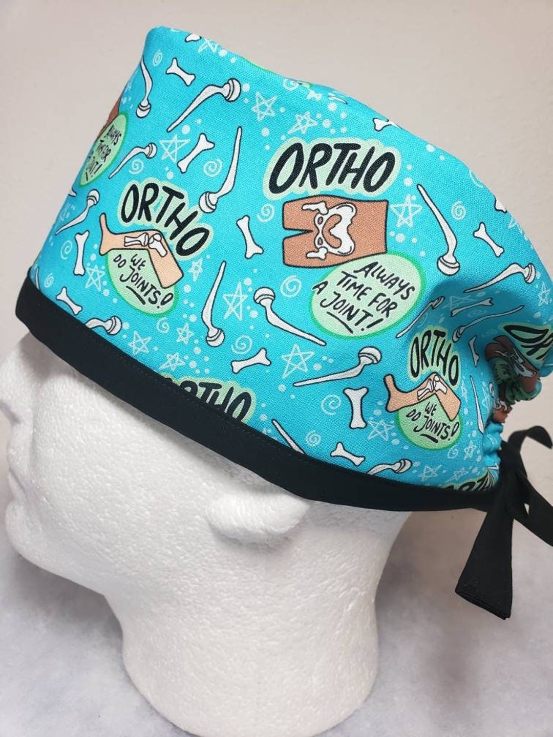 Funny Medical Scrub Cap, Orthopedics, Surgeon's Cap, Nurse Cap, Bone ...