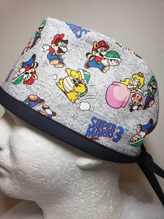 Super Mario Surgical Scrub Cap Dentist Cap Food Service Cap - Etsy