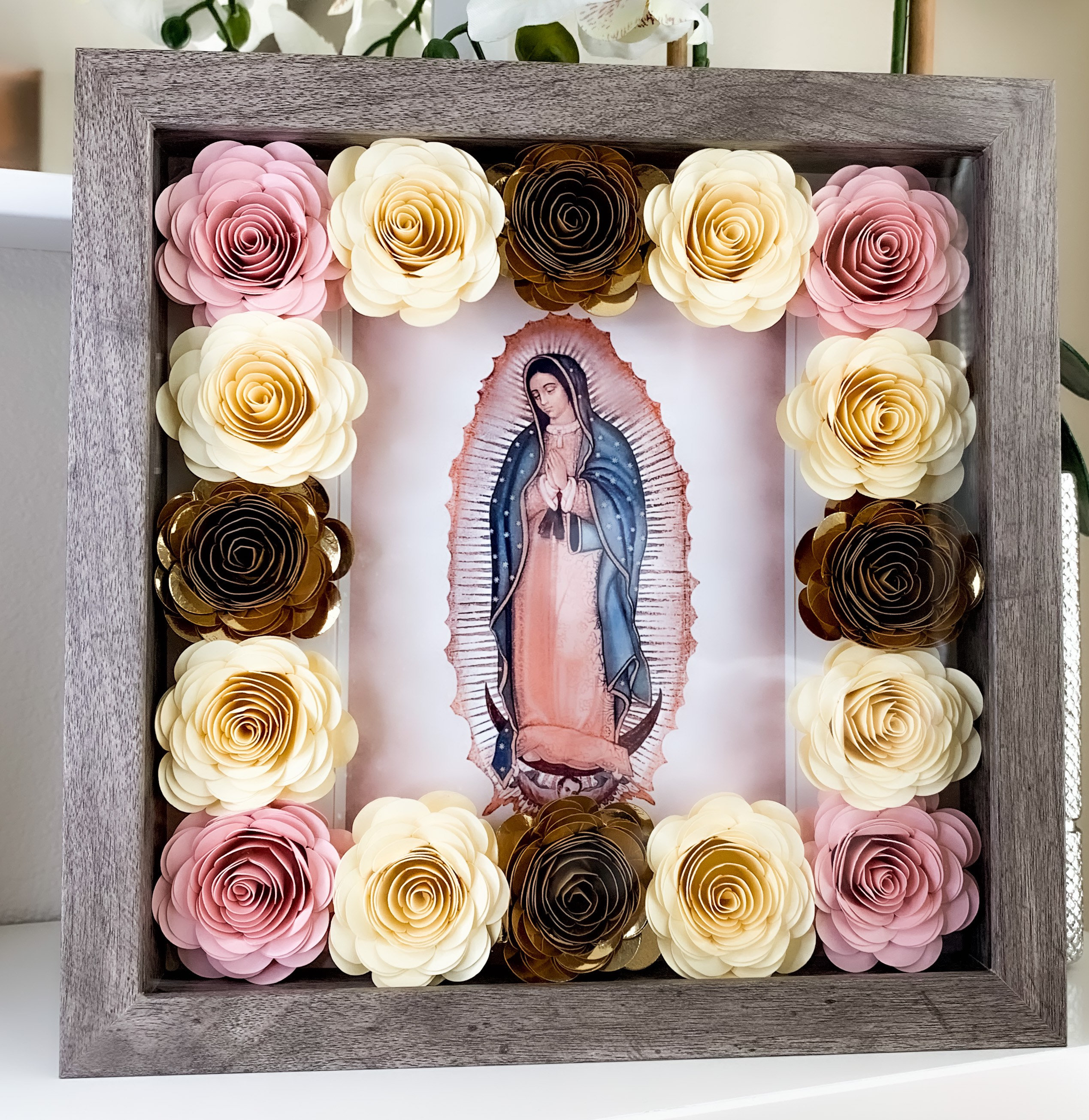 Virgen De Guadalupe Memorial Custom Made Shadow Boxes With - Etsy