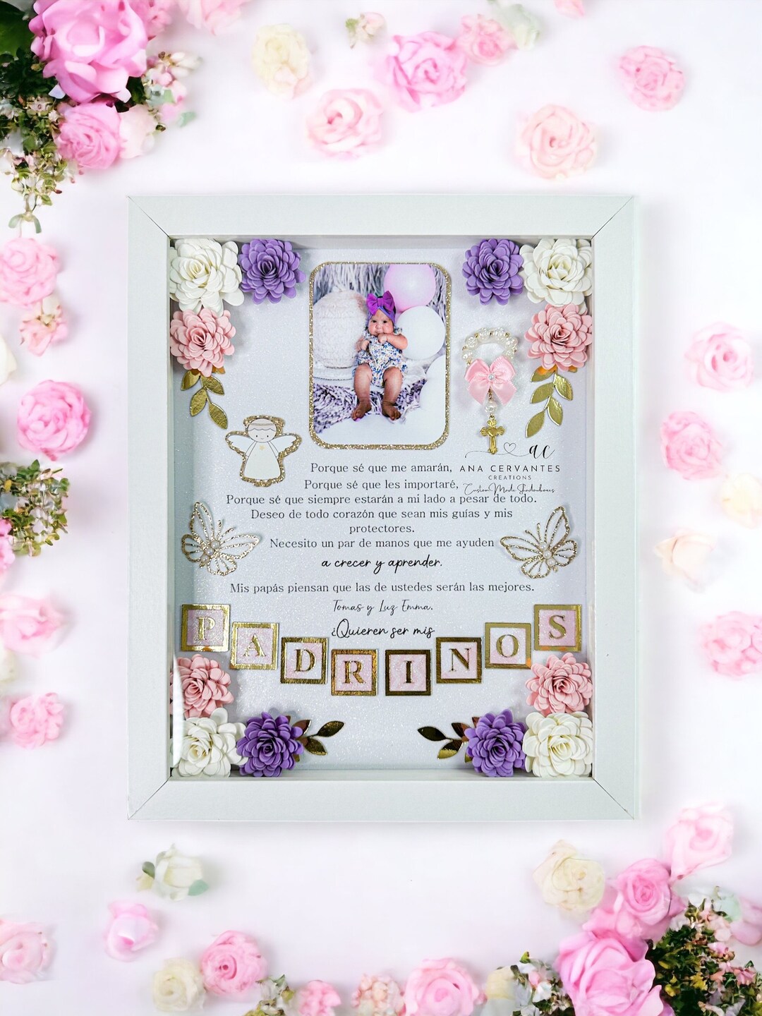 Personalized Baptism Proposal Shadow Box – Custom Keepsake - Etsy