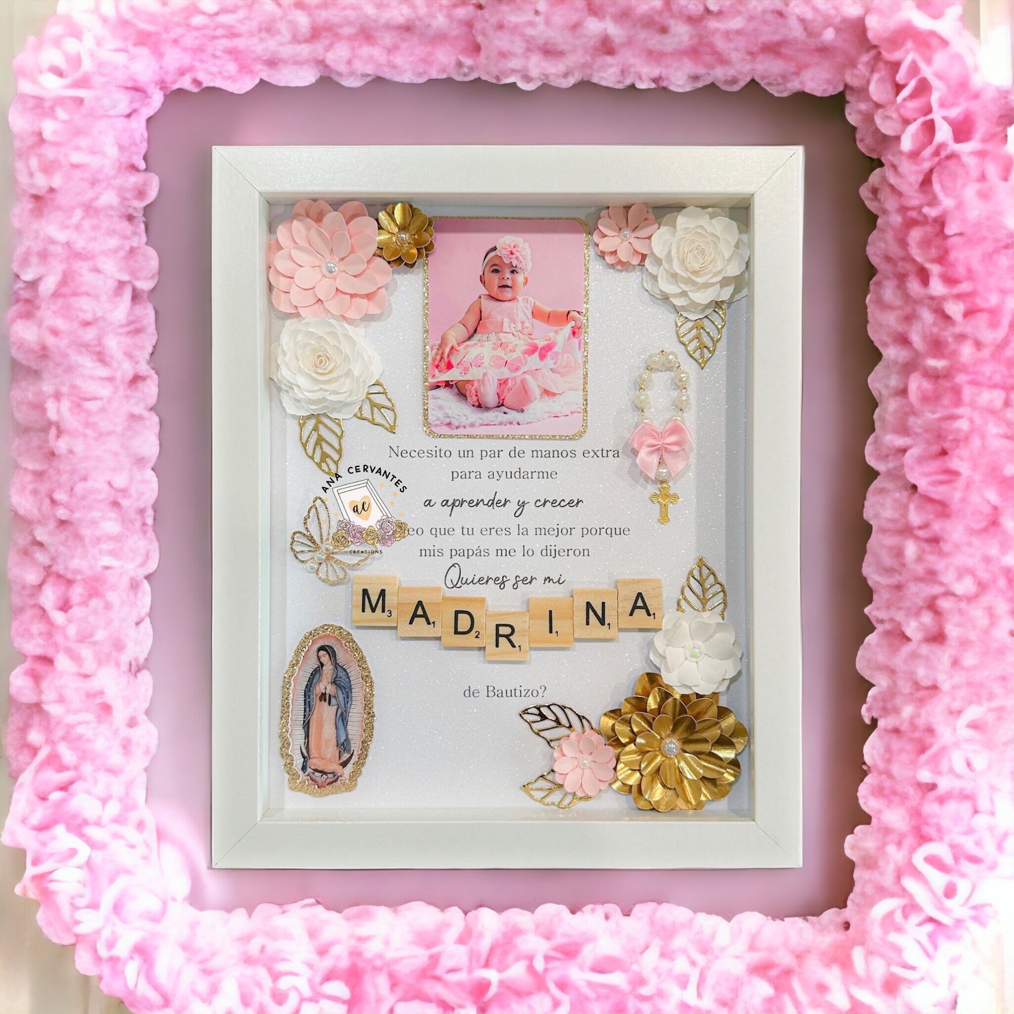 Baptism Proposal Shadow Box Caja De Sombra De Propuesta De - Etsy