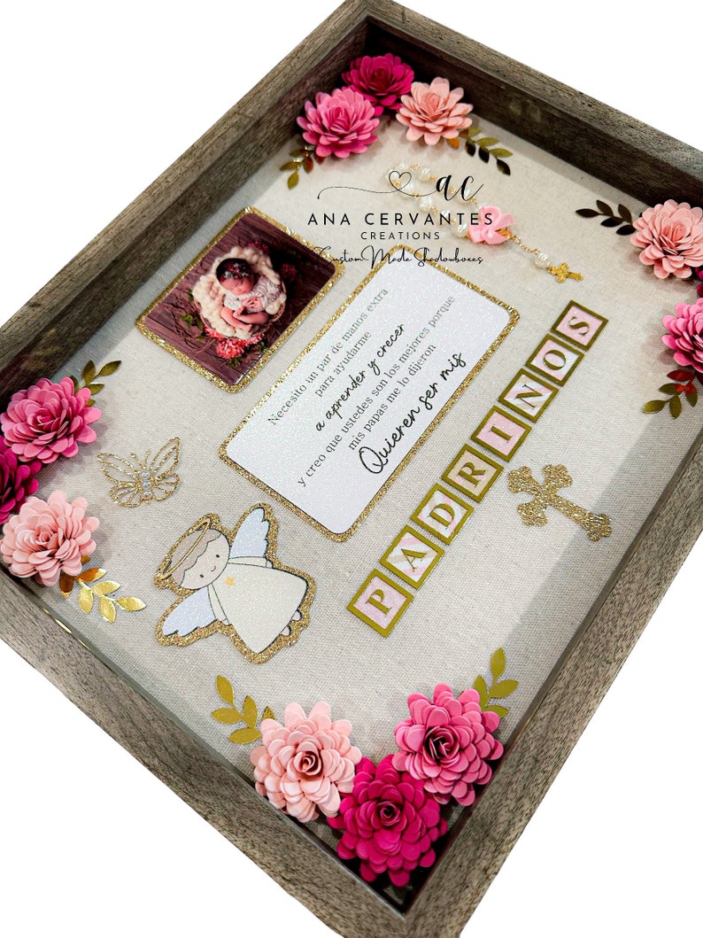 Baptism Proposal Shadow Box Caja De Sombra De Propuesta De - Etsy