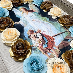 11” X 14” Guardian Angel Angel De La Guarda Shadowbox - Etsy
