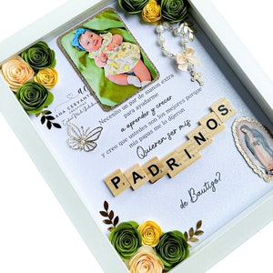 Baptism Proposal Shadow Box Caja De Sombra De Propuesta De - Etsy