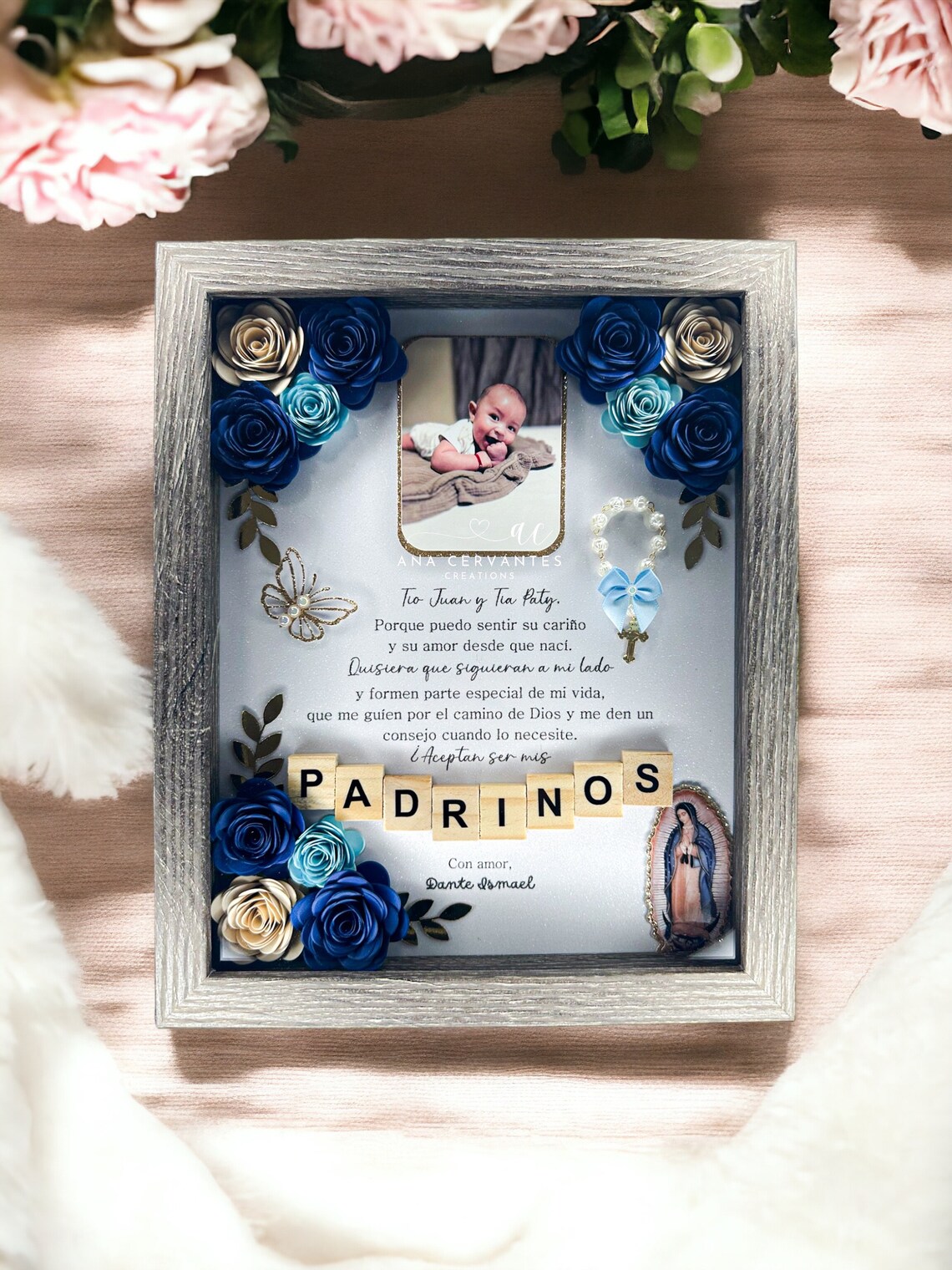 Personalized Baptism Shadow Box – Godparent Proposal Gift - Etsy