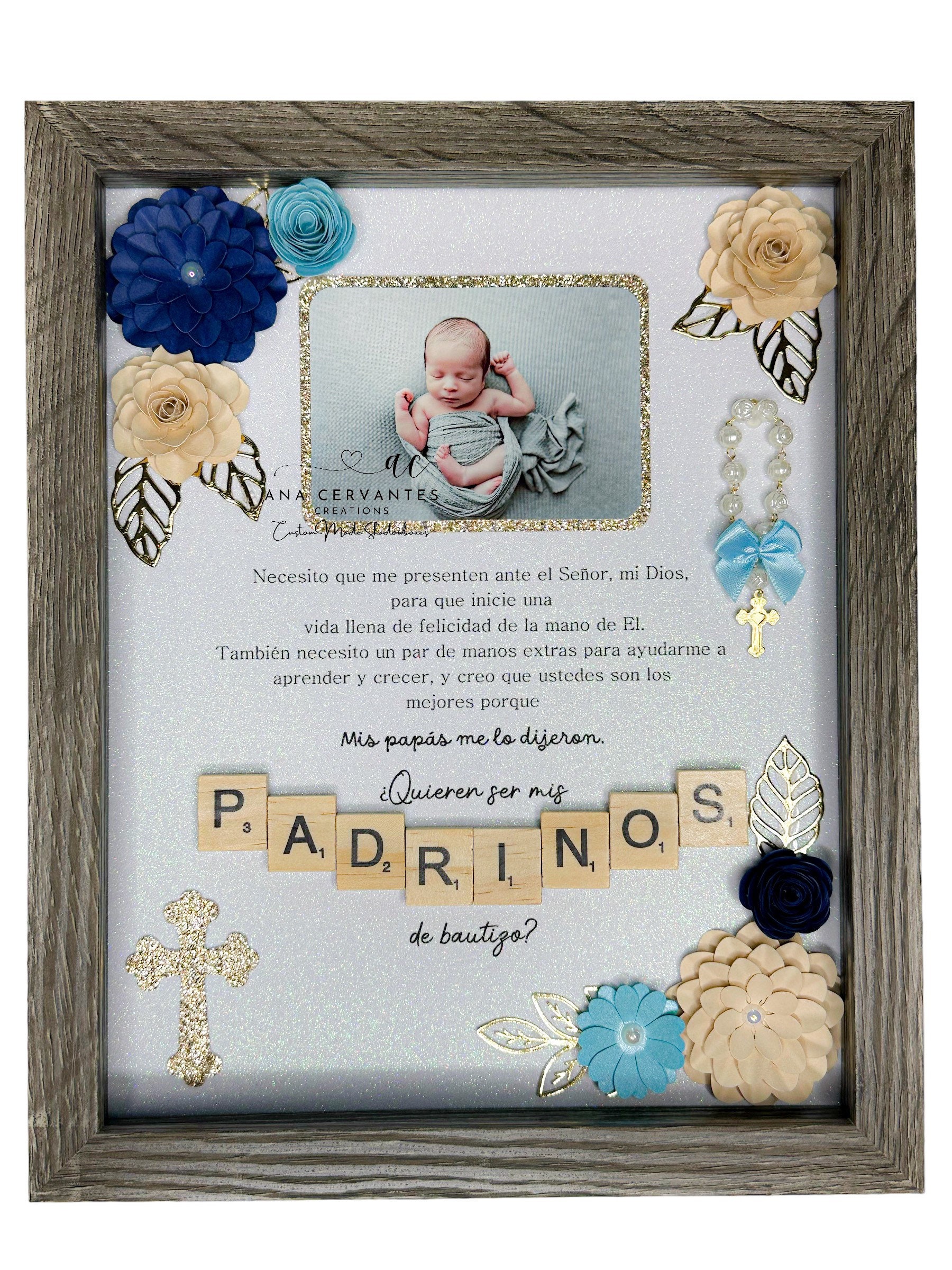 Baptism Proposal Shadow Box Caja De Sombra De Propuesta De - Etsy