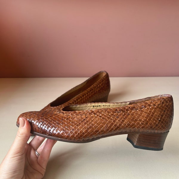 Leather Braided Shoes - Etsy