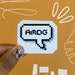 AMDG Pixelated Sticker, Ad Majorem Dei Gloriam, for the Greater Glory ...