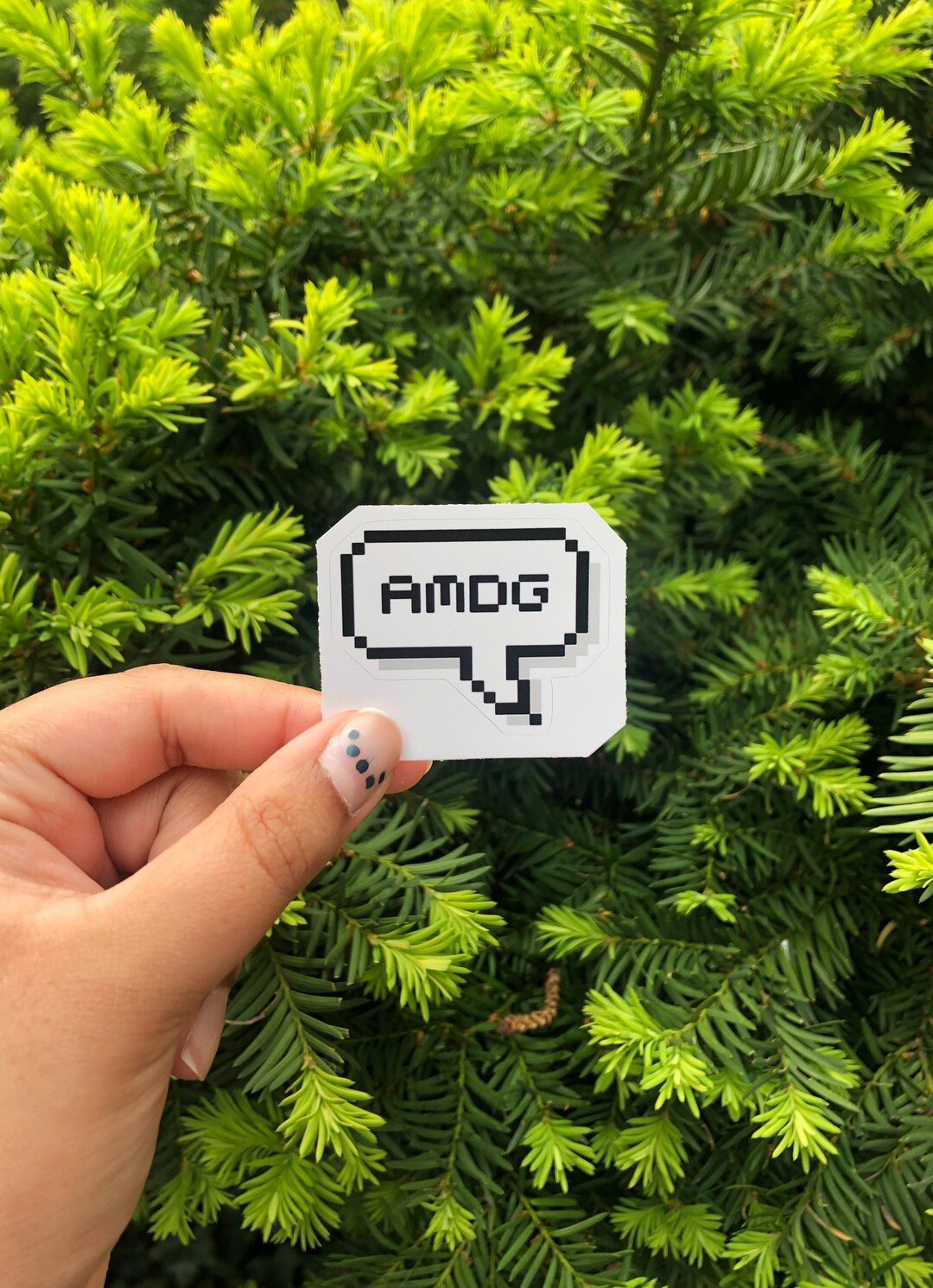 AMDG Pixelated Sticker, Ad Majorem Dei Gloriam, for the Greater Glory ...