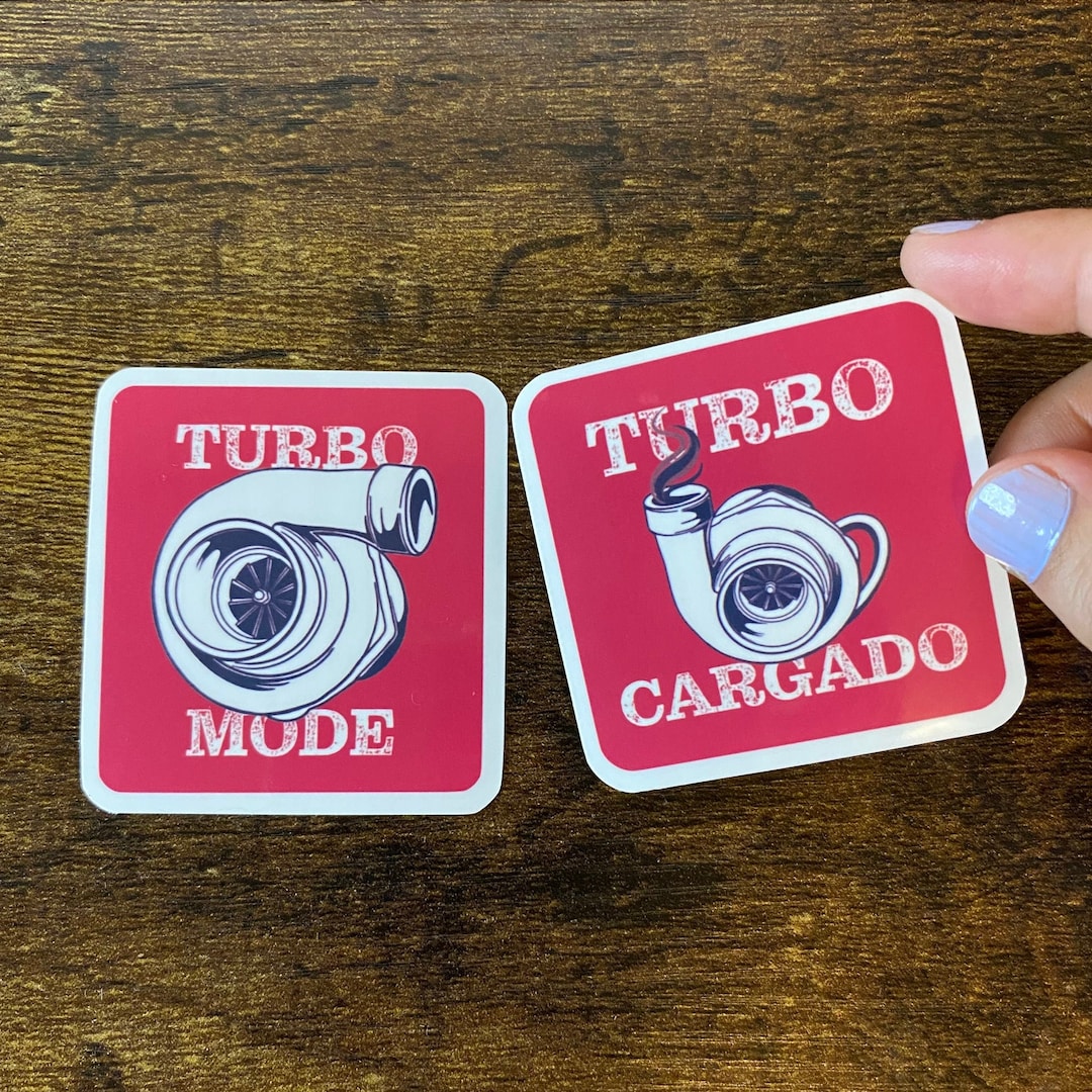 Turbo Cargado Sticker Turbo Mode Sticker Mechanic Stickers Waterproof ...