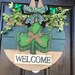 St Patrick's Day Welcome Sign Door Hanger Door | Etsy