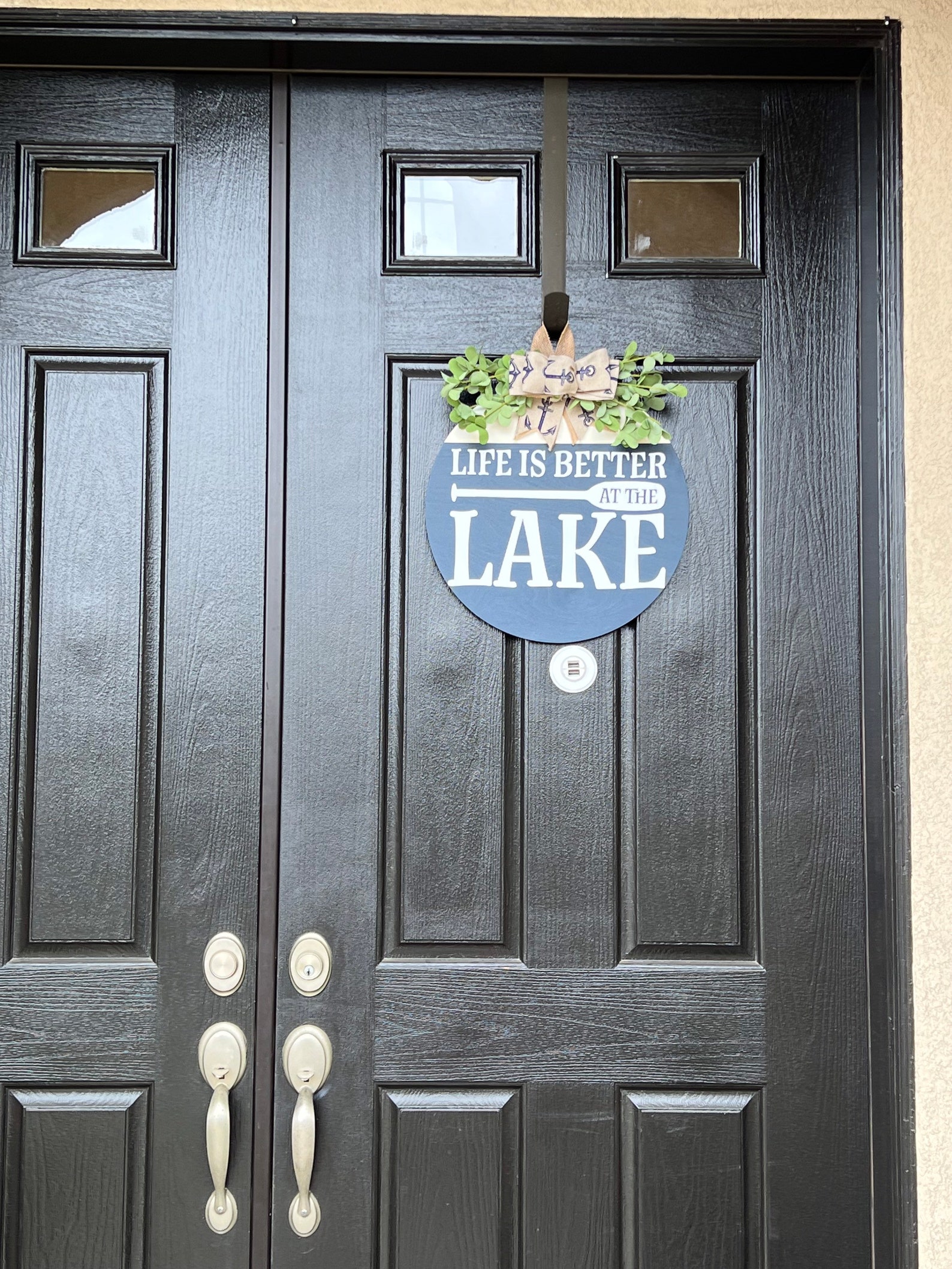 Life is Better at the Lake Door Decor Lake Door Hanger Lake - Etsy