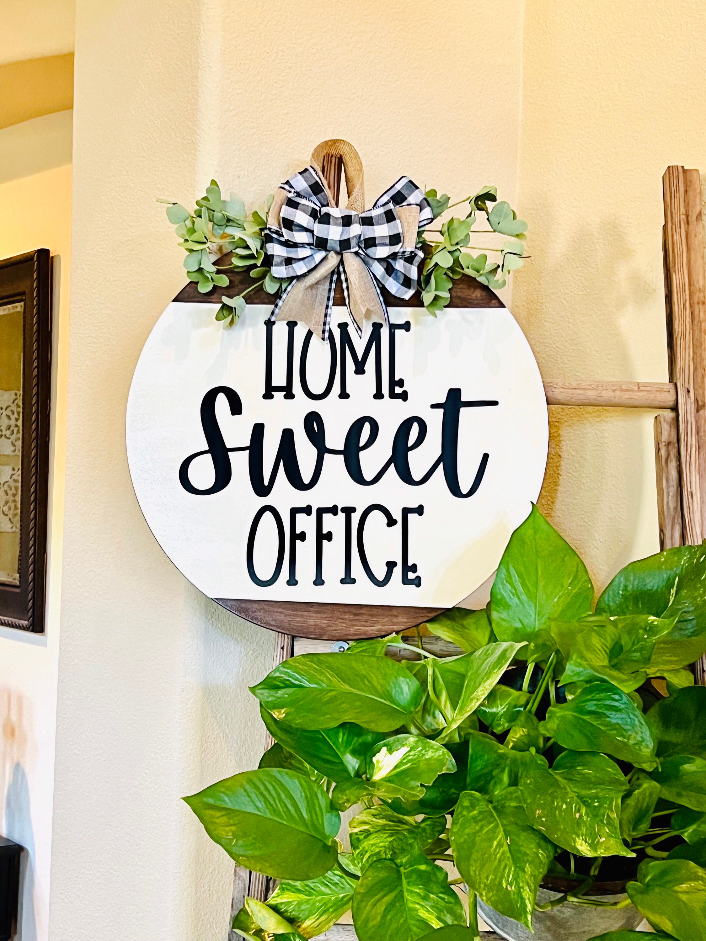 Office Door Decor Office Door Sign Office Farmhouse Hanger - Etsy